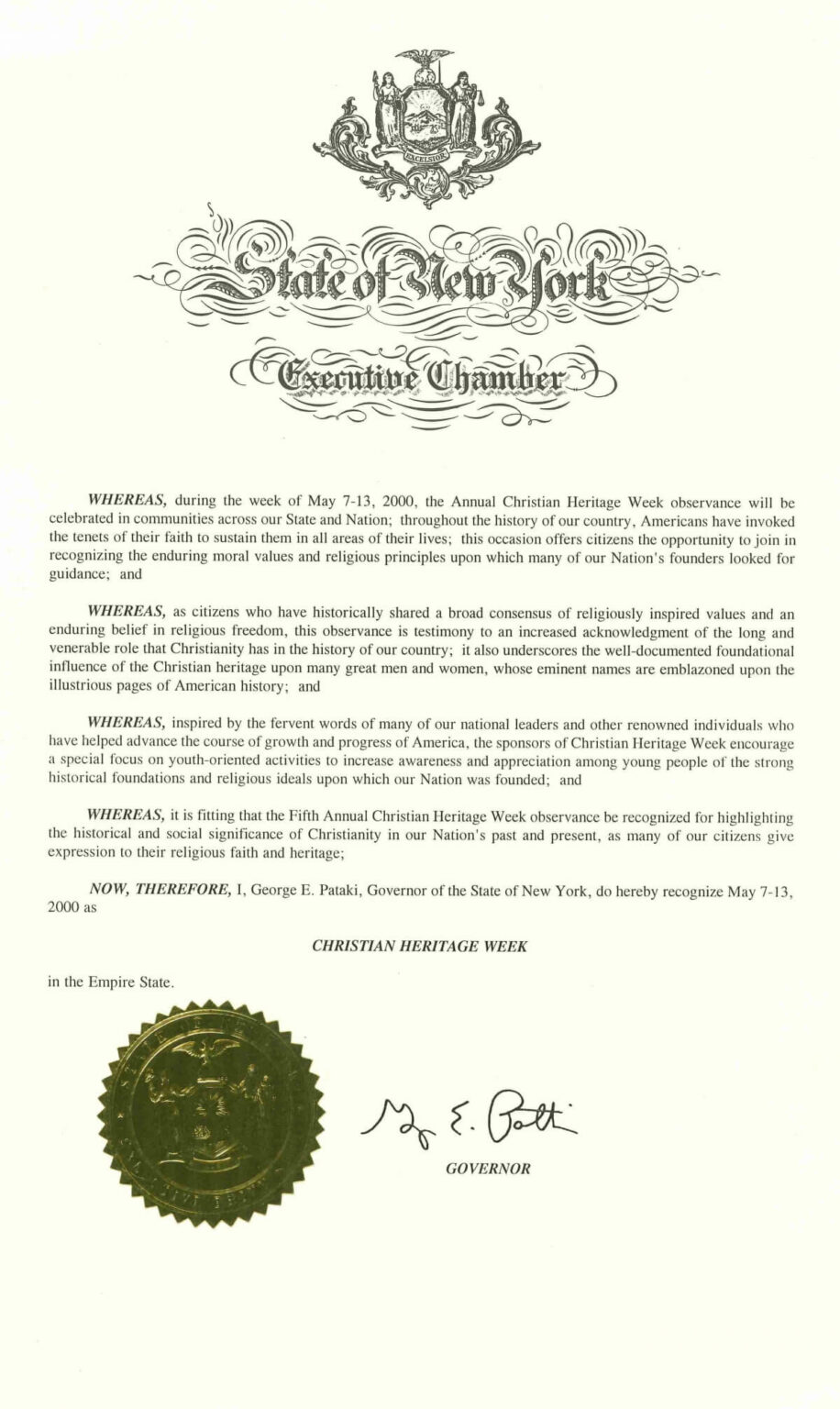 New York 2000 - WallBuilders