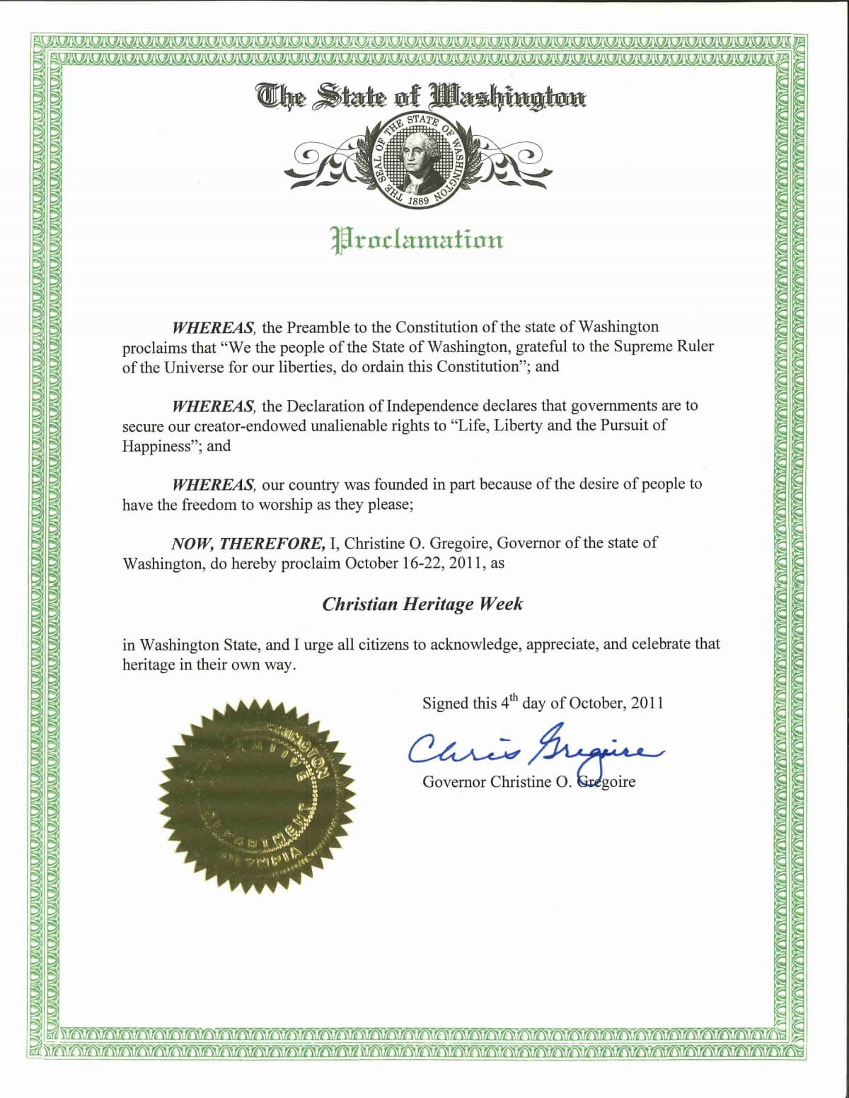 Washington 2011 - WallBuilders