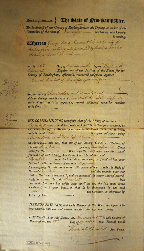 Wentworth Cheswell Documents - WallBuilders