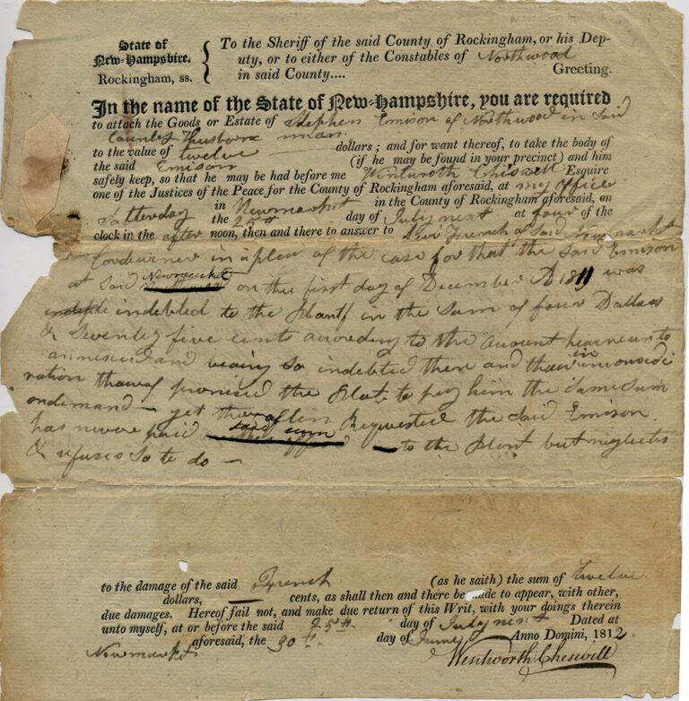 Wentworth Cheswell Documents - WallBuilders